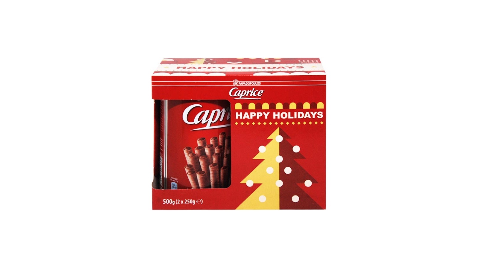 Vafl roleri CAPRICE Xmas 2x250g - Cenoteka