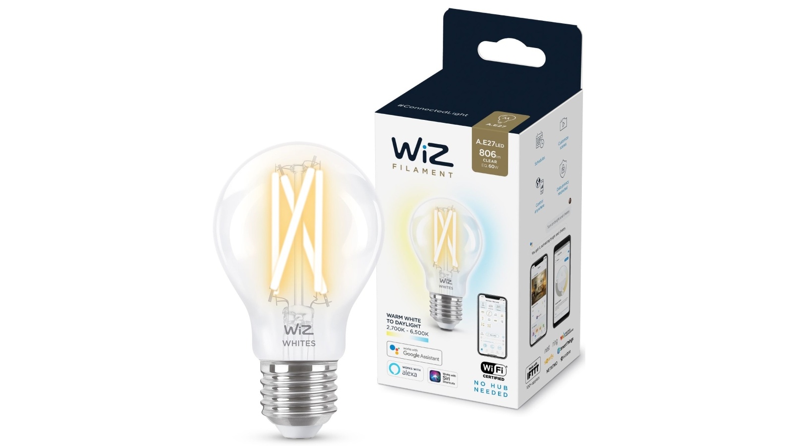 WIZ LED Wi-Fi sijalica E27 60W 927-65 270 CL TW 1PF/6 WIZ017 - Cenoteka