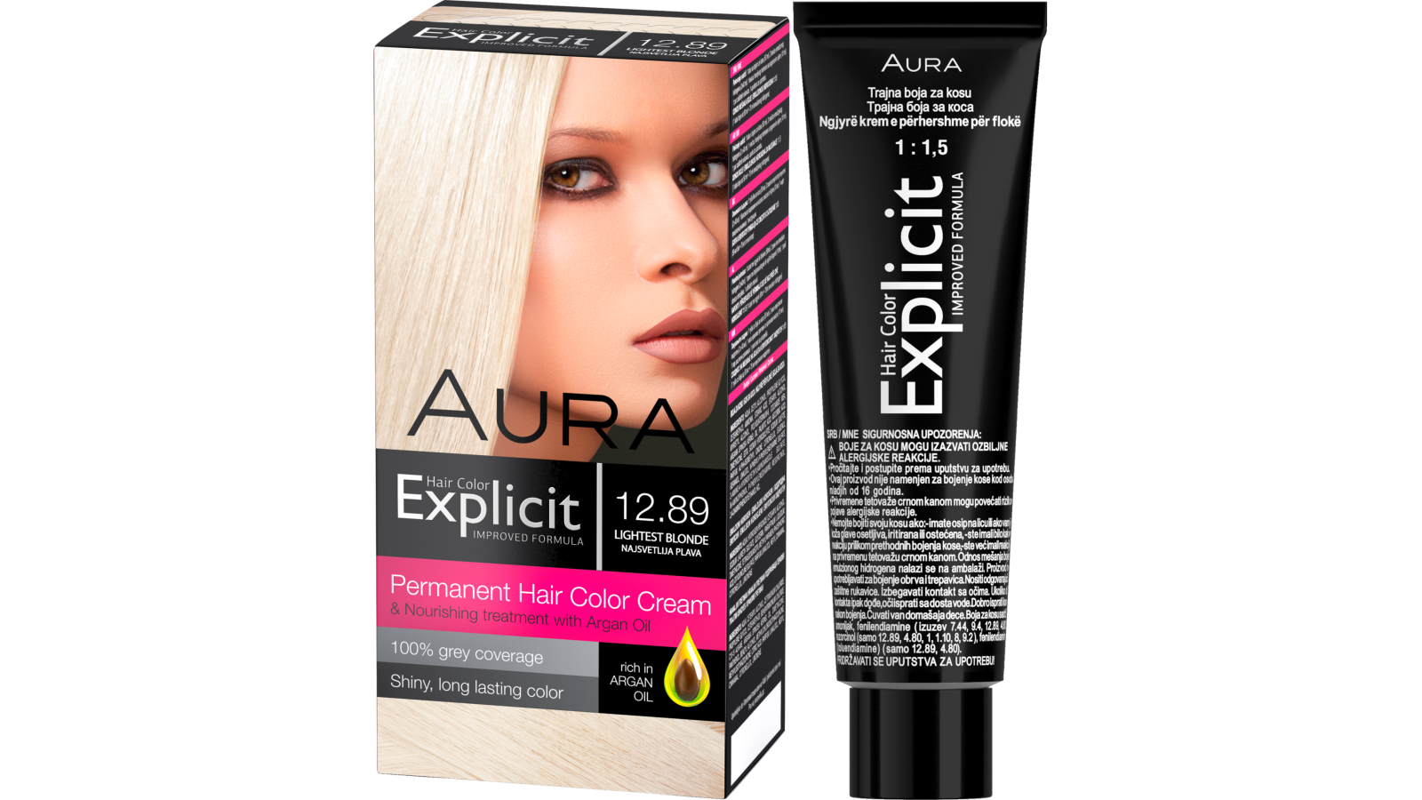 AURA Explicit farba za kosu 12.89 najsvetlija plava - Cenoteka