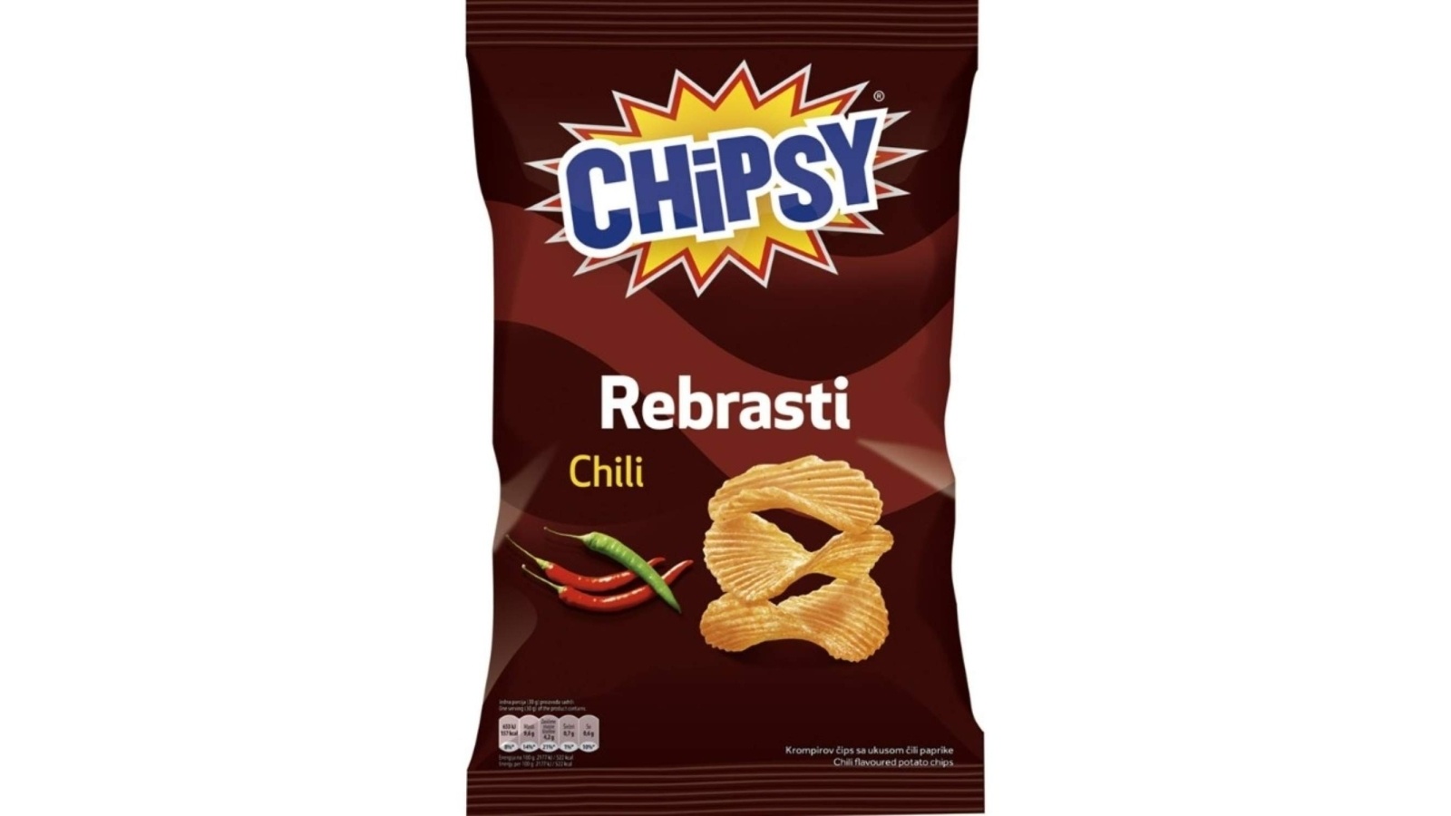Čips CHIPSY rebrasti chili 210g - Cene i Akcije