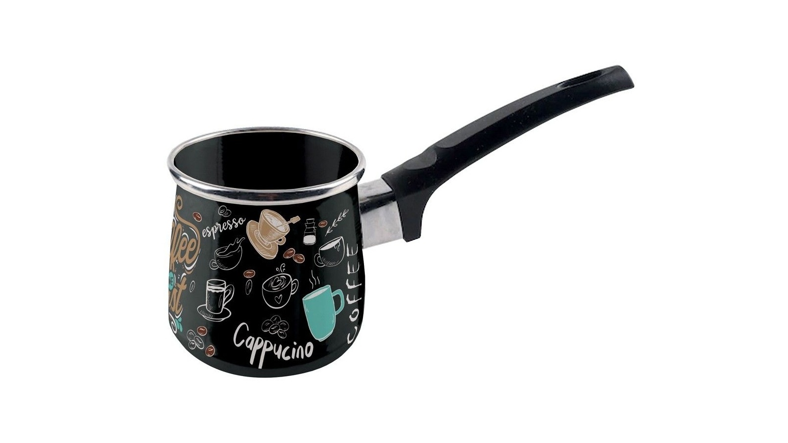 INTEROS emajlirana srednja džezva Decor 2 370ml - Cenoteka