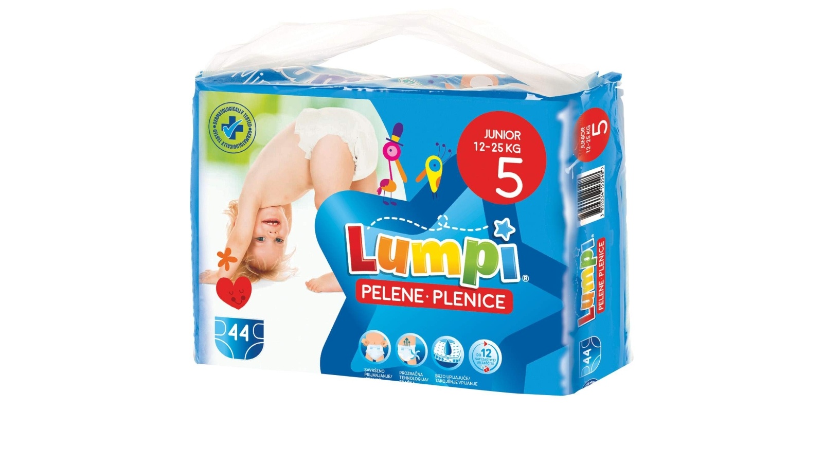 LUMPI pelene 5 junior 44kom - Cenoteka