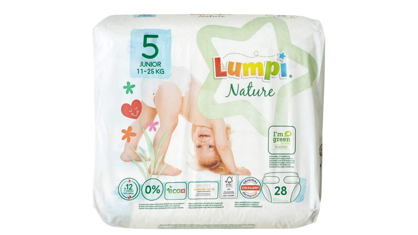 LUMPI pelene nature 5 junior 28kom - Cenoteka