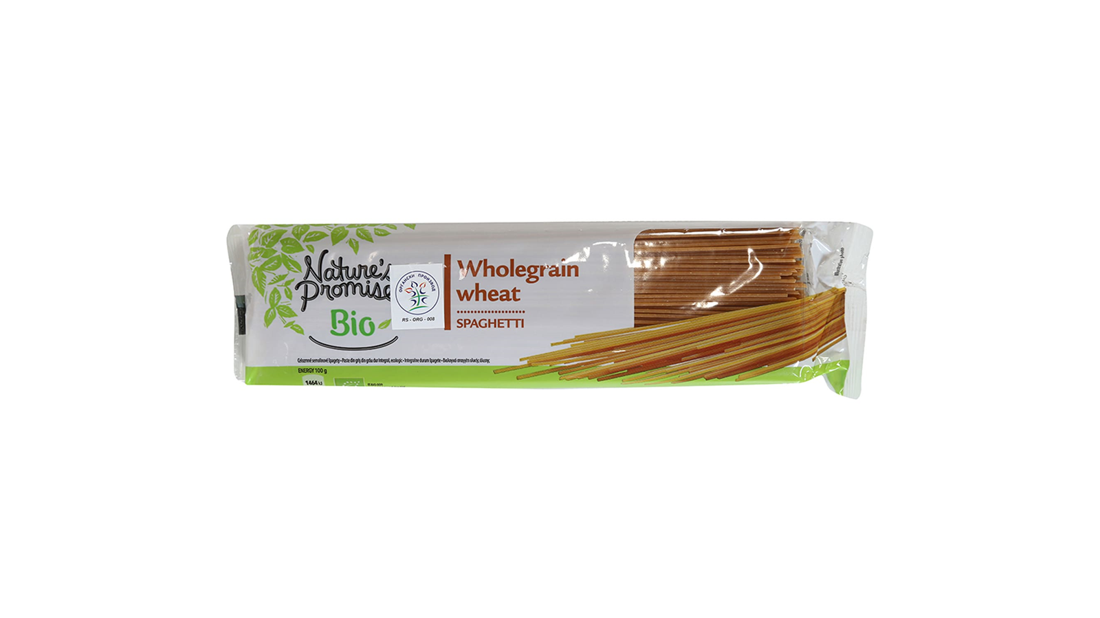 Špagete NATURE'S PROMISE Bio integralne 500g - Cenoteka