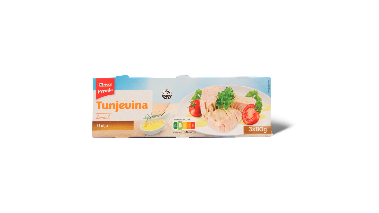 Tunjevina PREMIA komadi u biljnom ulju 3x80g - Cenoteka