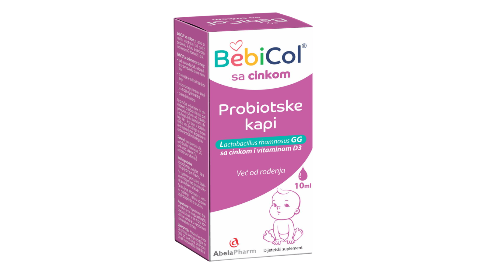 ABELA PHARM Bebi Col probiotske kapi sa cinkom 10ml - Cenoteka