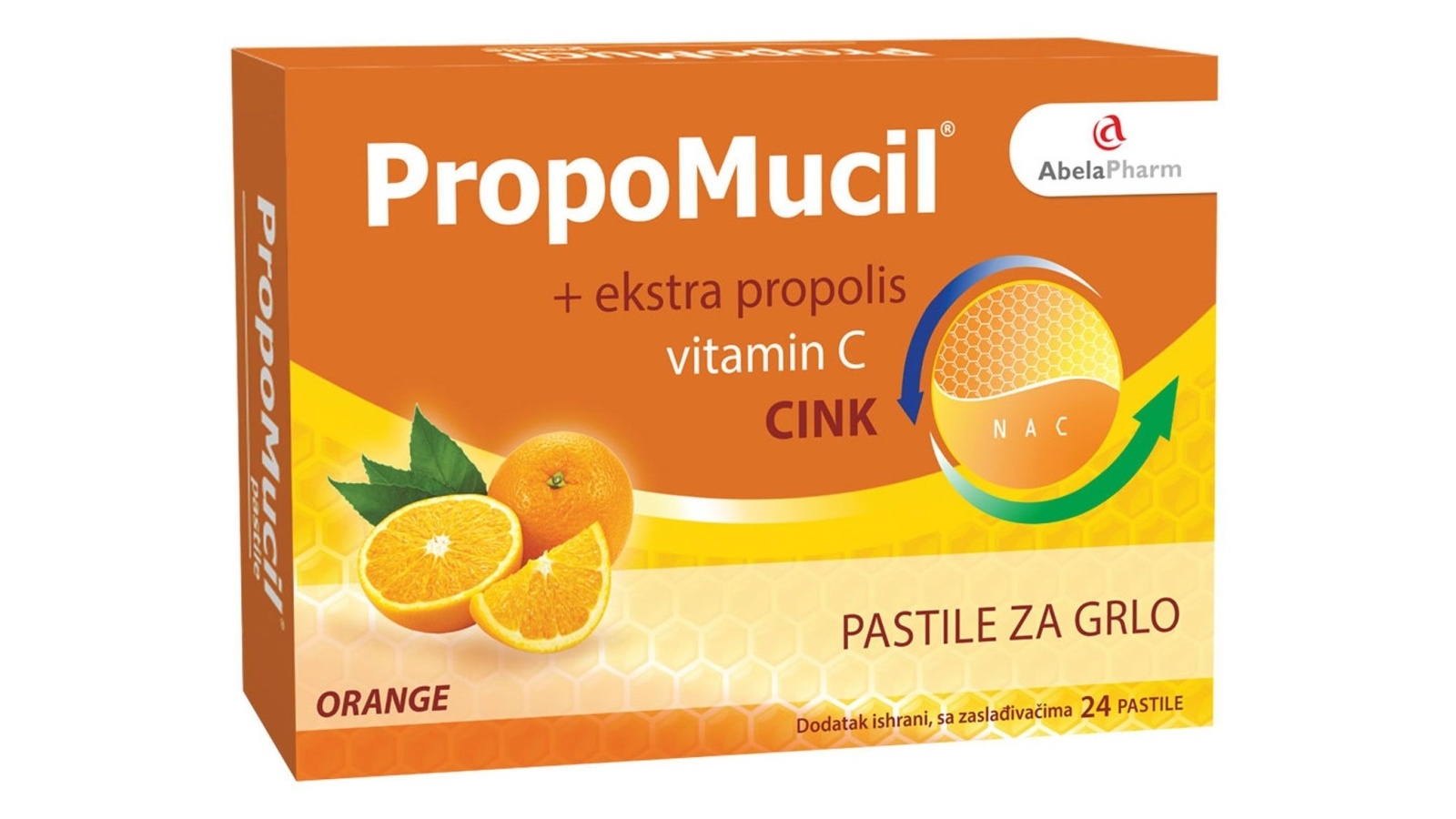 ABELA PHARM Propomucil pastile pomorandža 24kom - Cenoteka