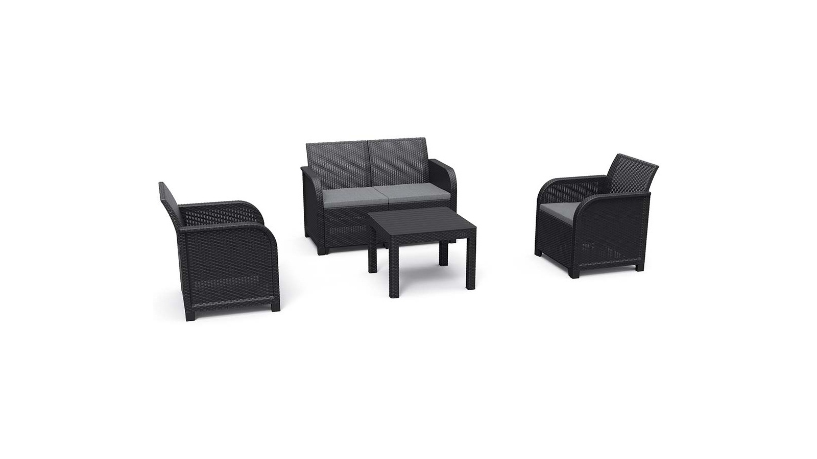 Baštenski set KETER Rosalie 2 seater CU 249561 grafit - Cenoteka
