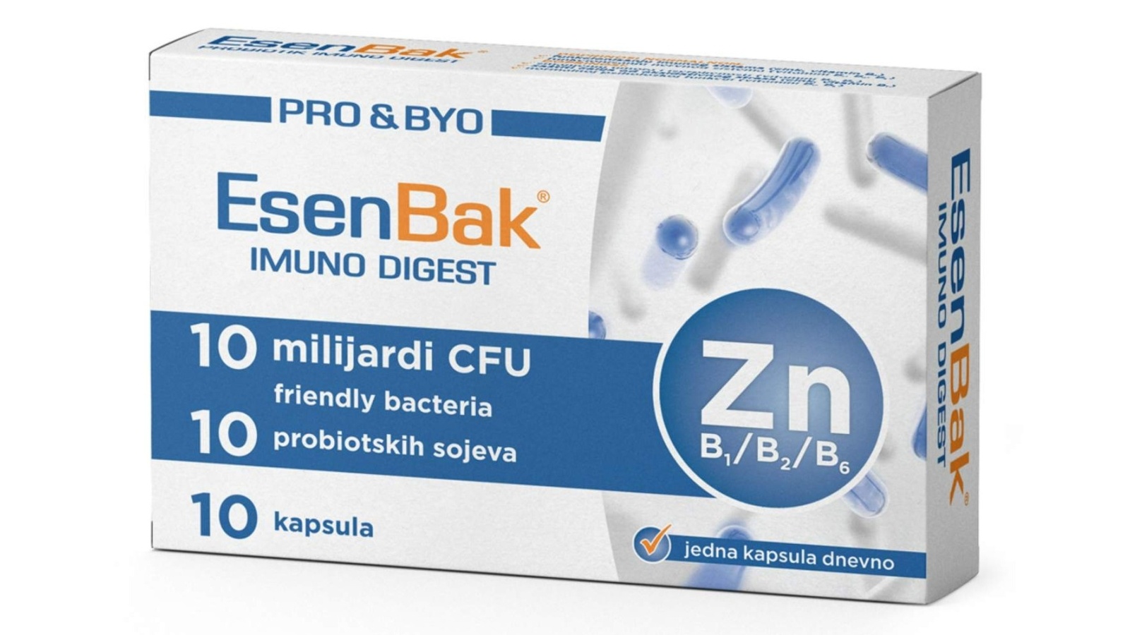 ESENBAK Probiotik pro&bio imuno digest kapsule 10kom - Cenoteka