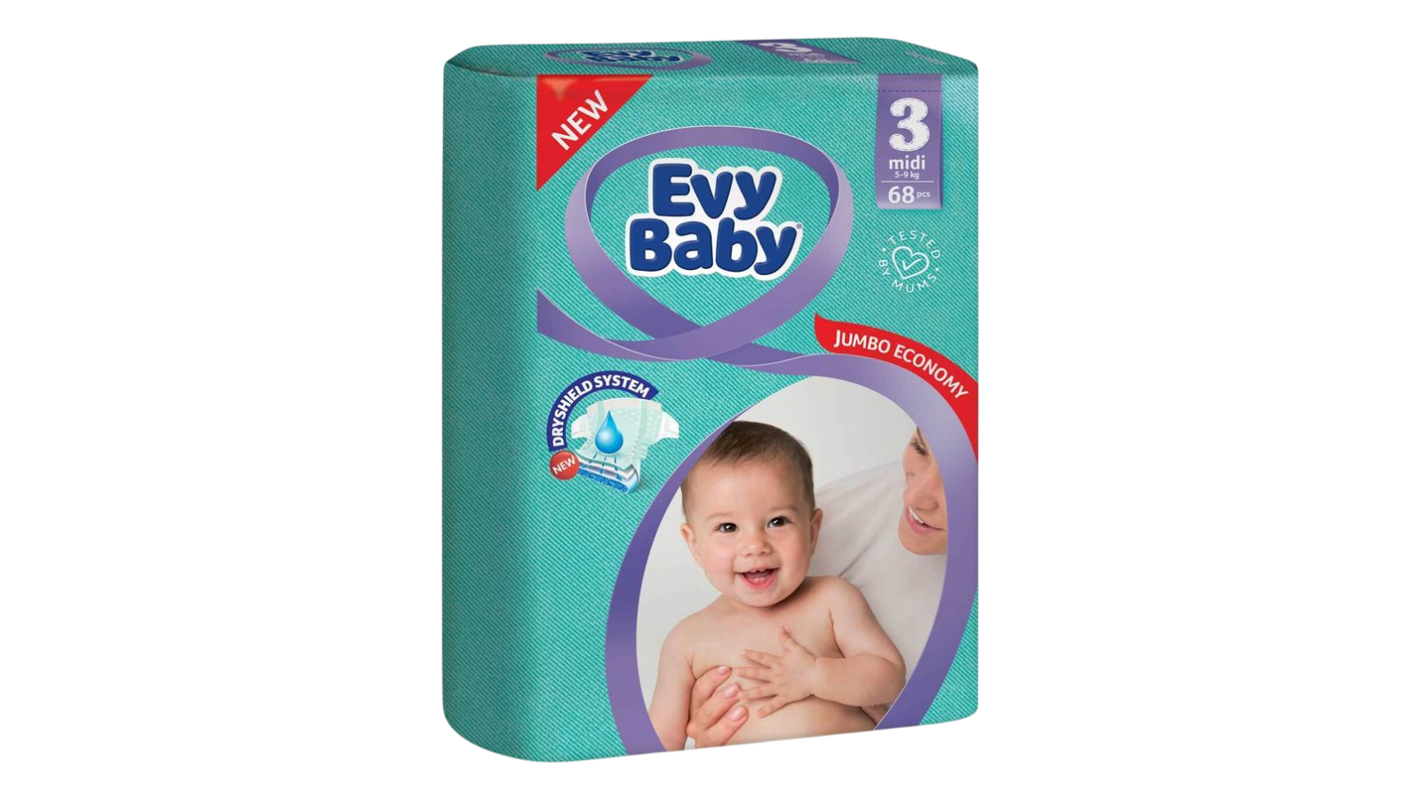 EVY BABY pelene 3 midi 68kom - Cenoteka