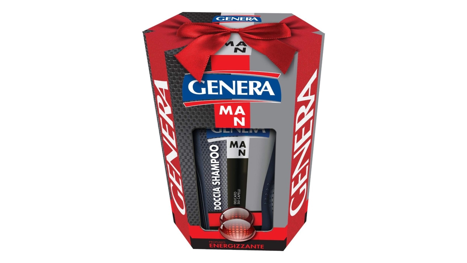 GENERA muški set Energizante (gel za tuširanje i pufna) - Cenoteka
