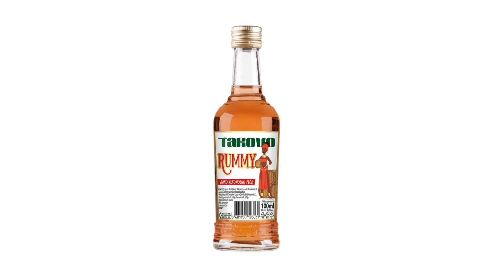 Rum TAKOVO domaći 40% 0,1l - Cenoteka