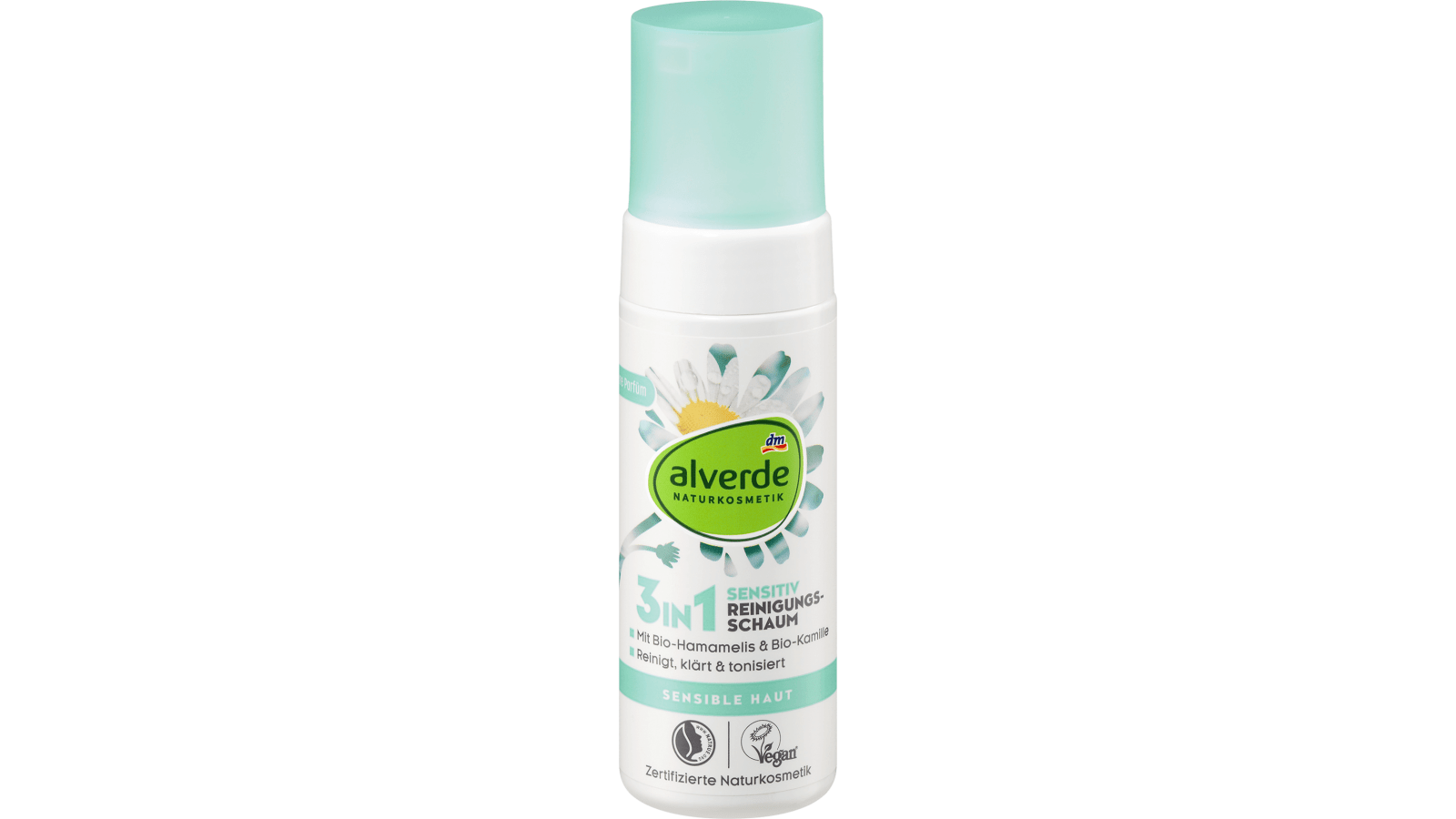 ALVERDE 3u1 Sensitiv pena za lice lešnik i kamilica 150ml - Cenoteka