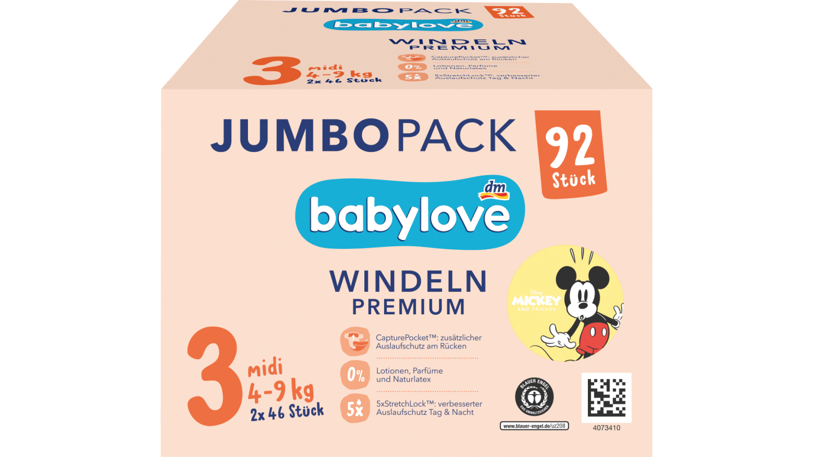 BABYLOVE pelene premium JP 3 midi 92kom - Cenoteka