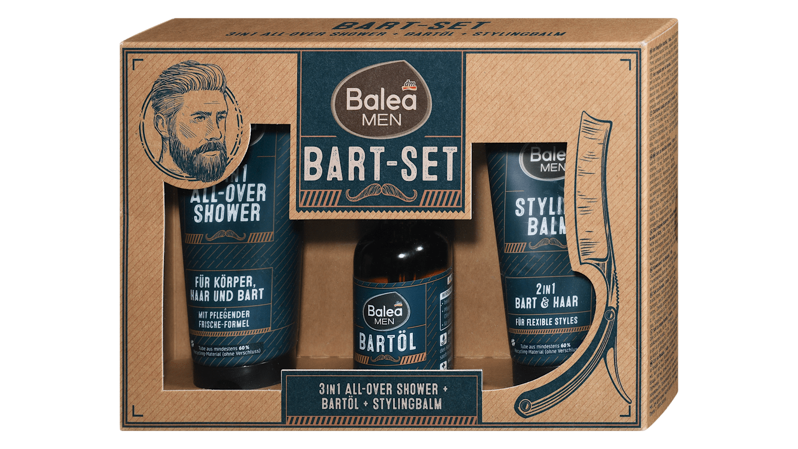 BALEA MEN set za negu brade Bart 3kom - Cenoteka