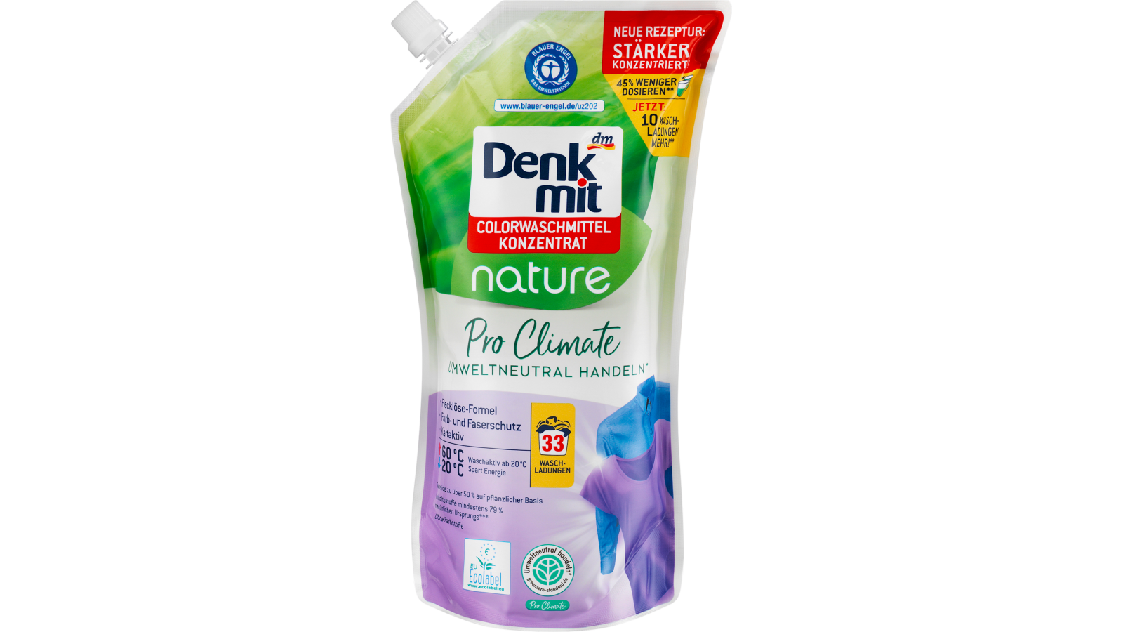 DENKMIT Pro climate nature koncentrat za obojen veš 33 pranja - Cenoteka