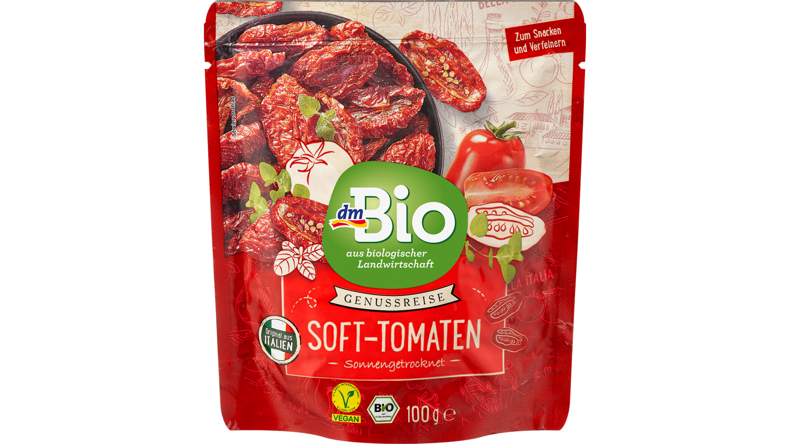 DM BIO sušeni paradajz sa soli, vinsko sirće i začini 100g - Cenoteka