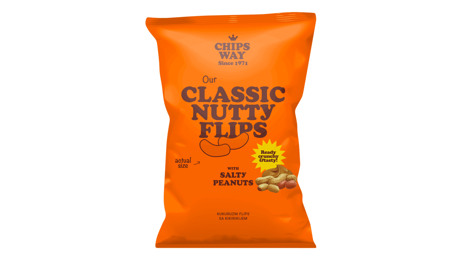 Flips CHIPS WAY Gricko sa kikirikijem 150g - Cenoteka