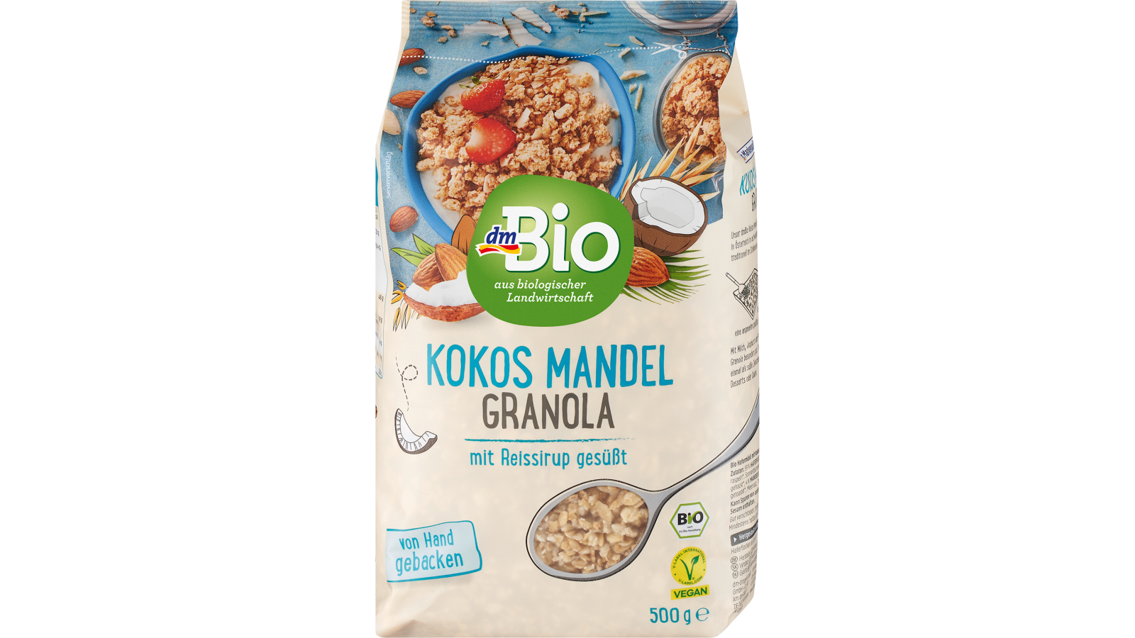 Musli DM BIO Granola kokos i badem 500g - Cenoteka