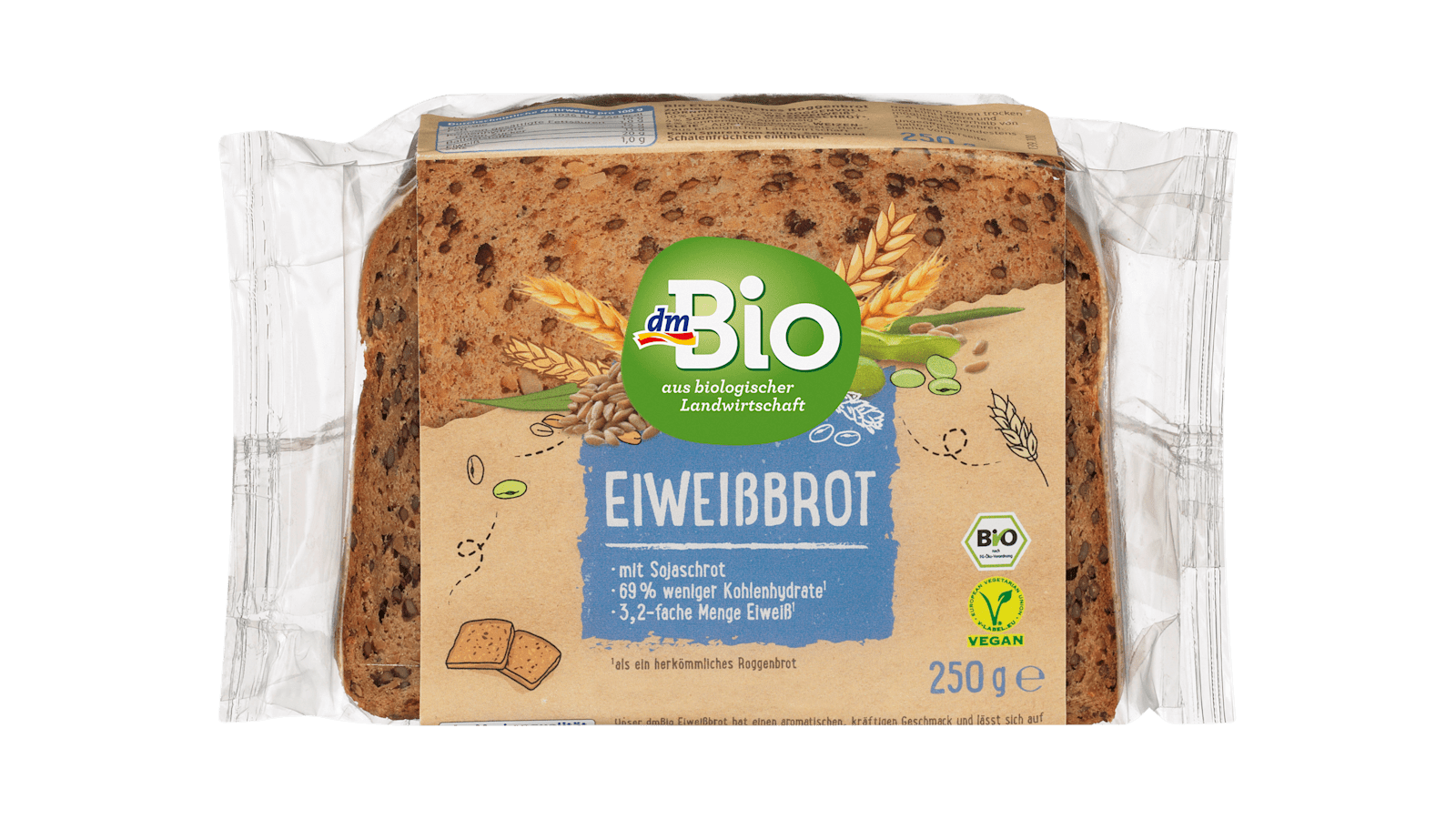 Hleb DM BIO visokoproteinski 250g - Cenoteka