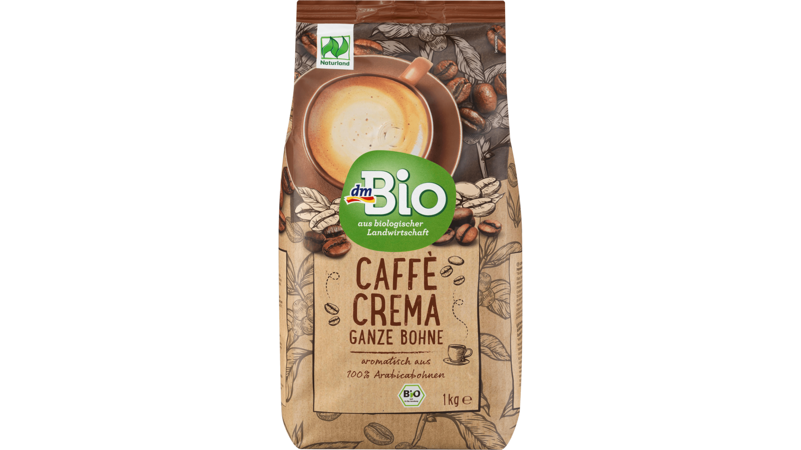 Kafa DM BIO kremasta celo zrno 1kg - Cenoteka
