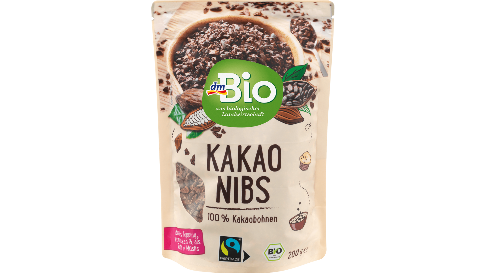 Kakao zrno DM BIO fermentisano lomljeno 200g - Cenoteka