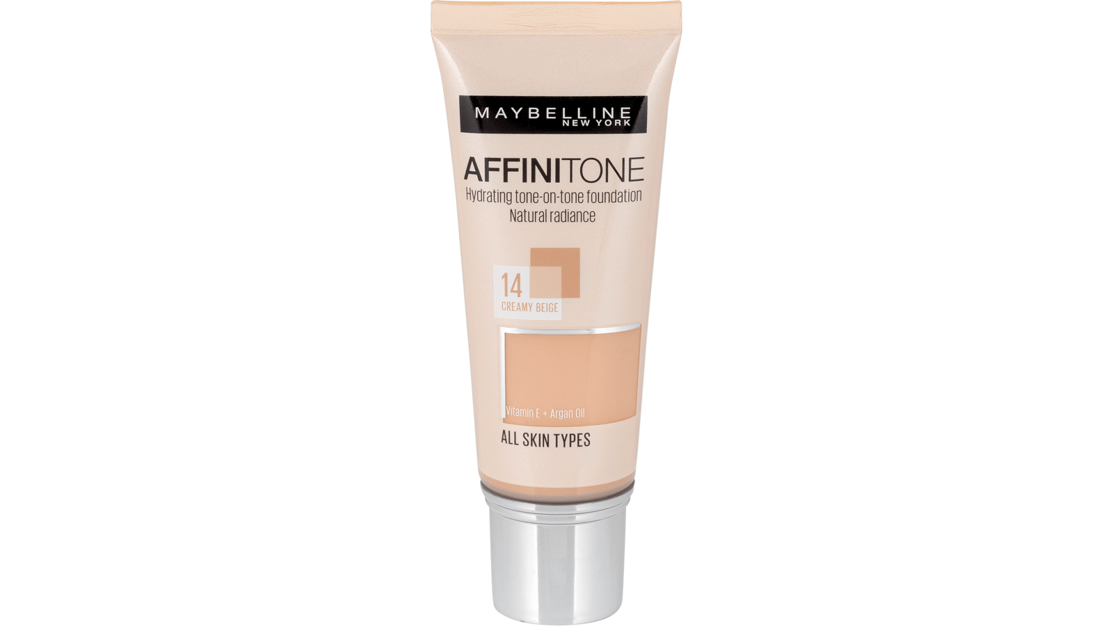 MAYBELLINE Affinitone tečni puder 14 creamy beige 30ml - Cenoteka