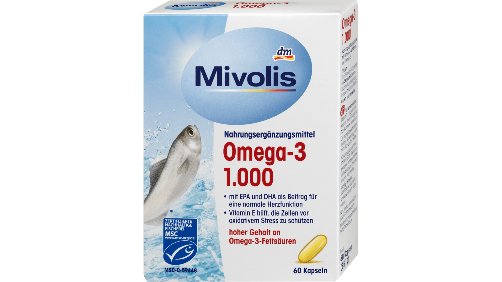 MIVOLIS Omega 3 1000 kapsule 85g - Cenoteka