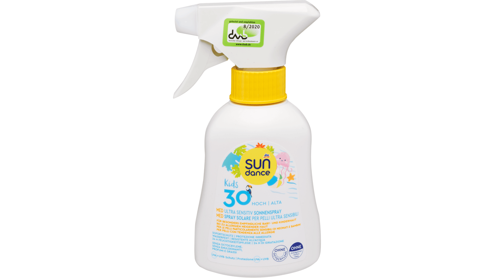 Sprej za sunčanje SUNDANCE Kids med ultra sensitiv SPF30 200ml - Cenoteka