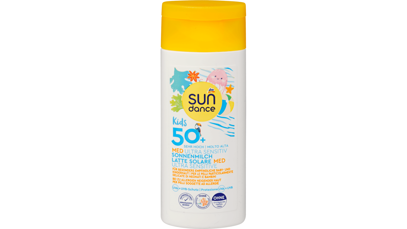 Mleko za sunčanje SUNDANCE Kids med ultra sensitiv SPF50+ 50ml - Cenoteka
