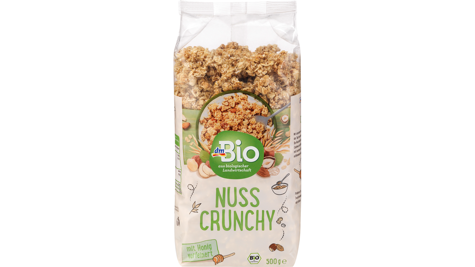 Musli DM BIO Crunchy sa jezgrastim voćem 500g - Cenoteka