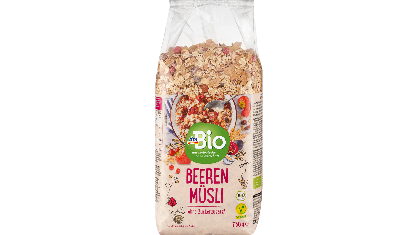 Organski musli DM BIO sa bobičastim voćem 750g - Cenoteka