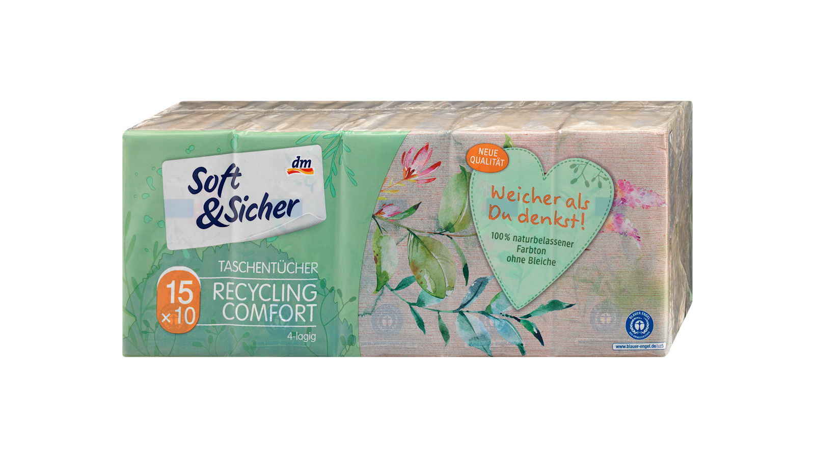Papirne maramice SOFT&SICHER reciklirani papir 4sloja 15kom - Cenoteka