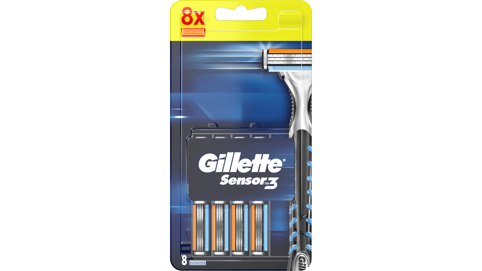 Patrone GILLETTE Sensor 3 8kom - Cenoteka