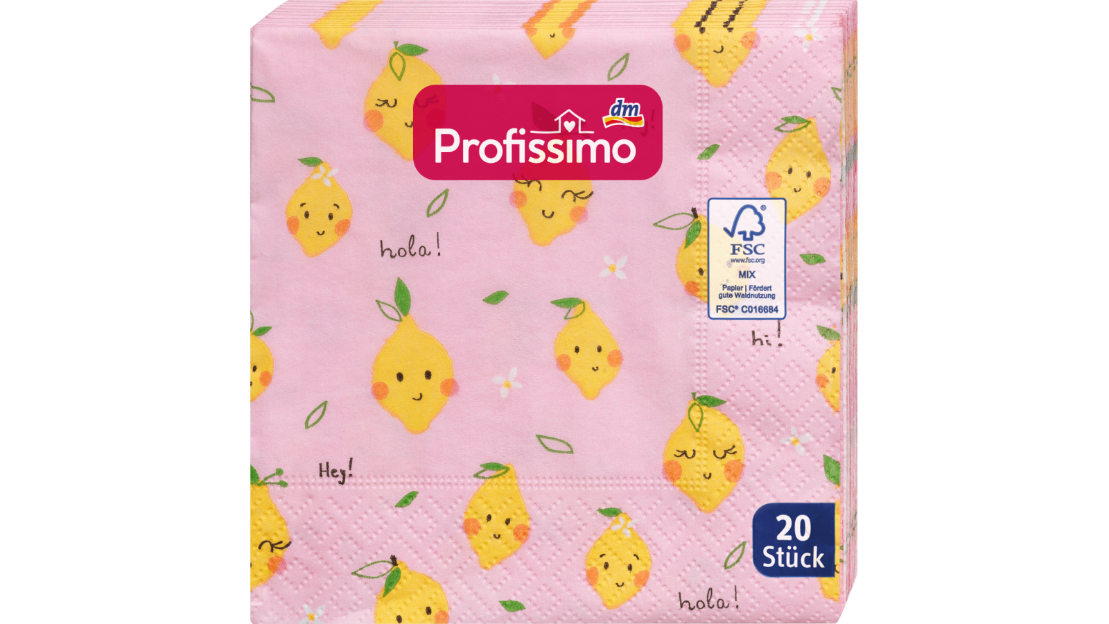 Salvete PROFISSIMO Limun 3sloja 20kom - Cenoteka