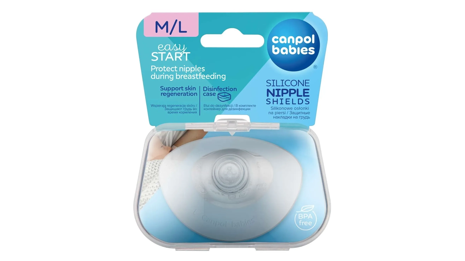 Silikonske bradavice CANPOL BABIES Easy start M/L - Cenoteka