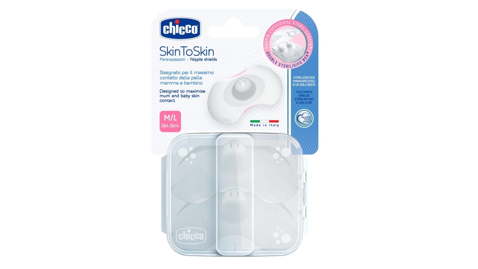 Silikonske bradavice CHICCO M/L 2kom - Cenoteka