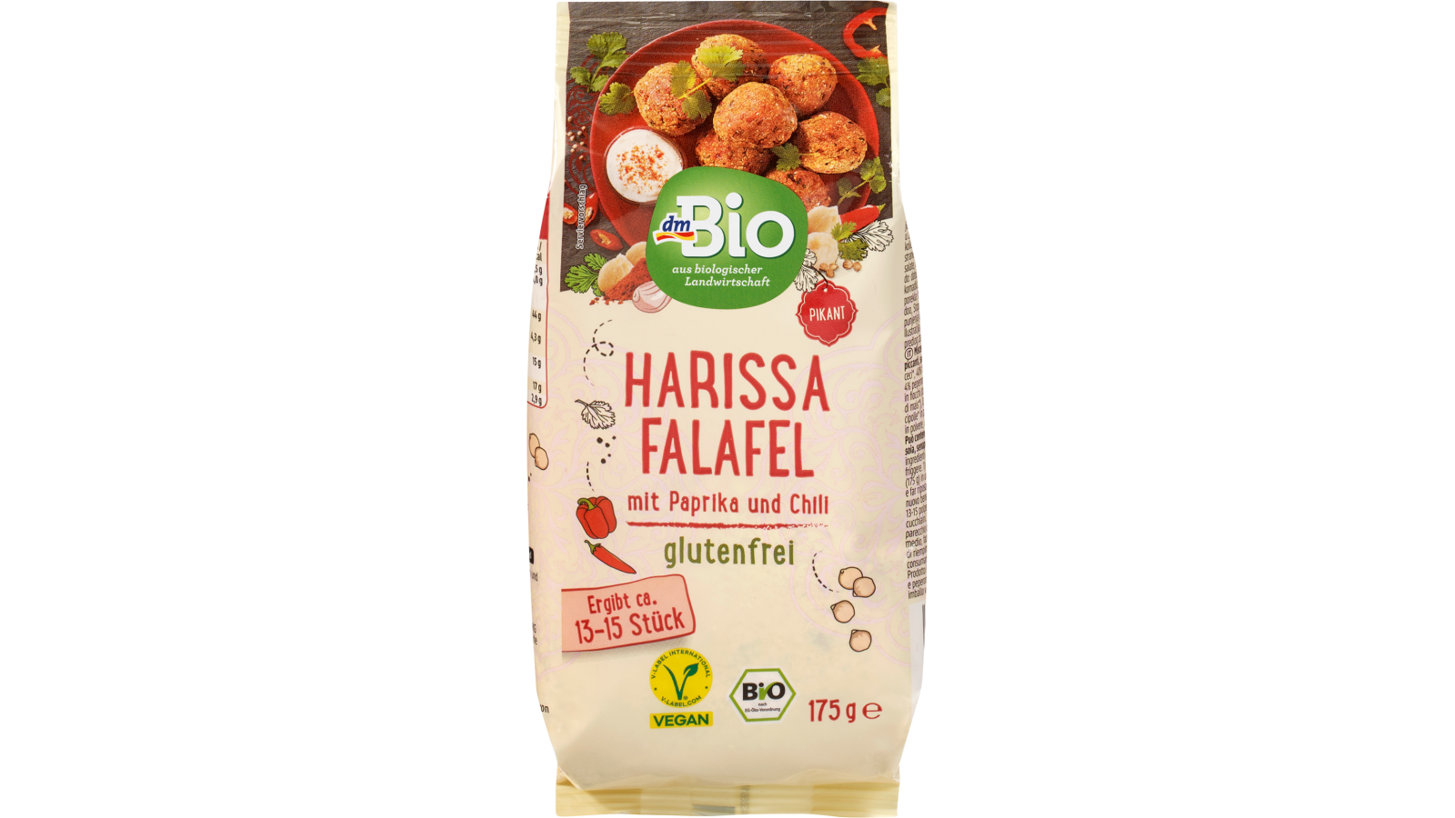 Smeša za falafel DM BIO paprika i čili 175g - Cenoteka