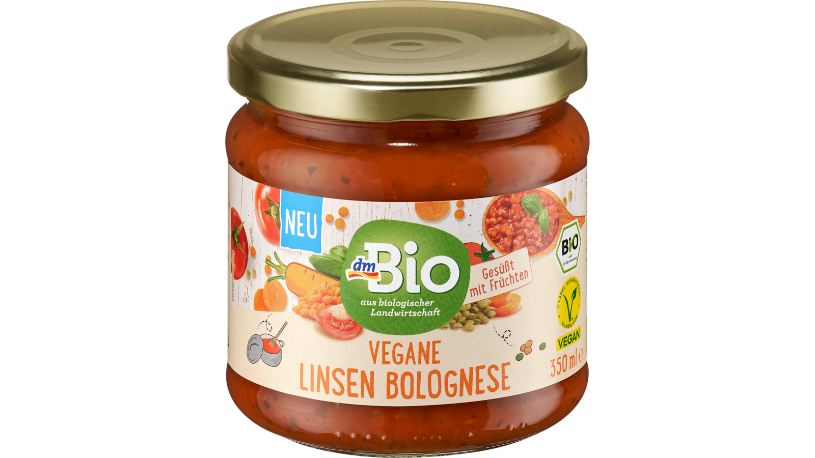 Sos DM BIO bolonjeze veganski 350ml - Cenoteka