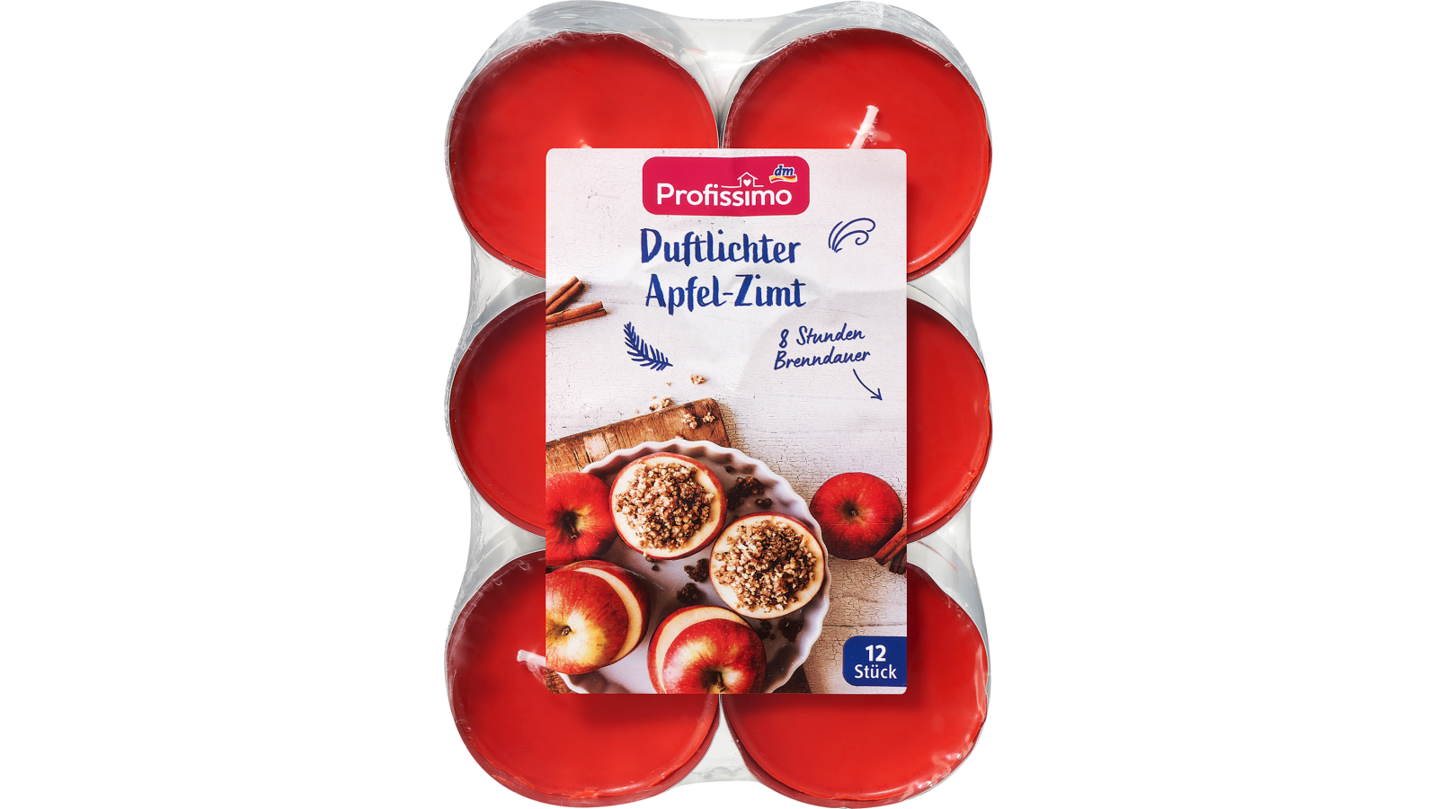 Sveća PROFISSIMO maxi jabuka cimet 12kom - Cenoteka