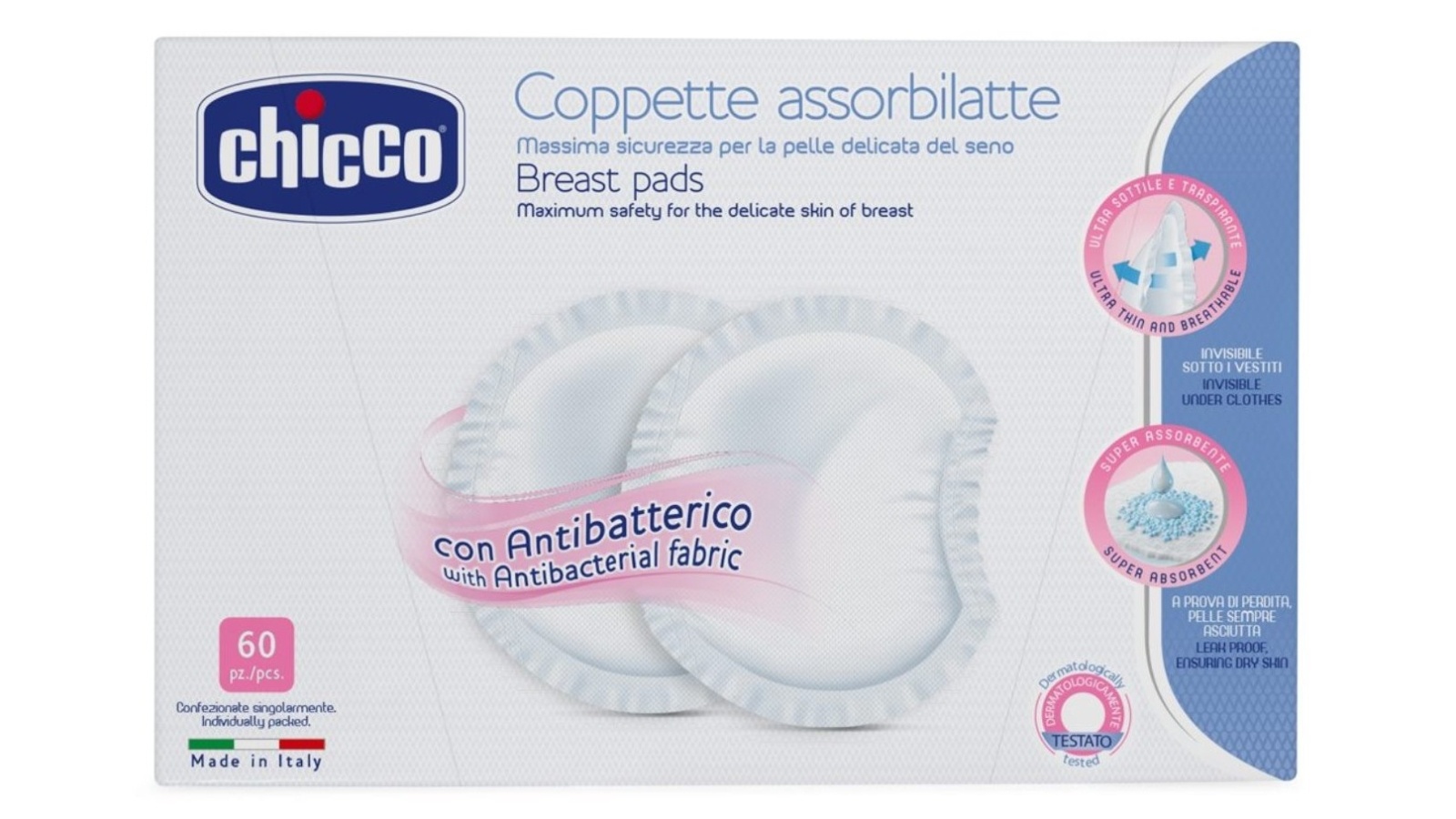 Tuferi za grudi CHICCO 60kom - Cenoteka