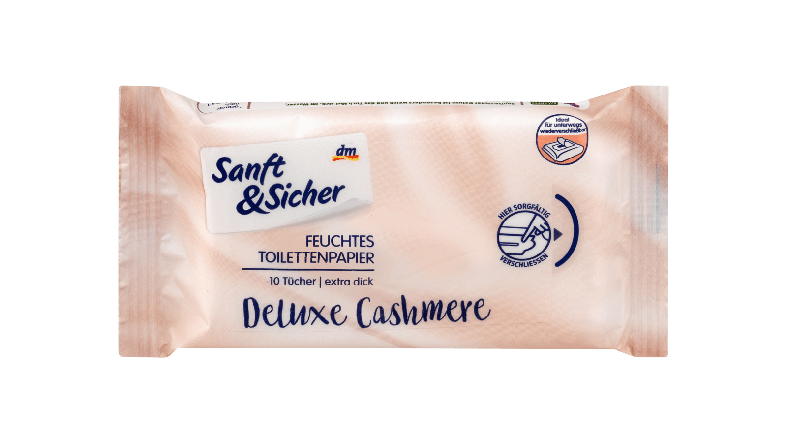Vlažni toalet papir SANFT&SICHER deluxe kašmir 10kom - Cenoteka