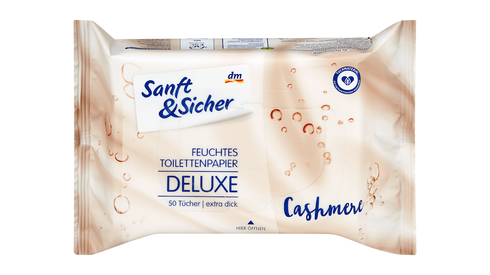Vlažni toalet papir SANFT&SICHER deluxe kašmir 50kom - Cenoteka