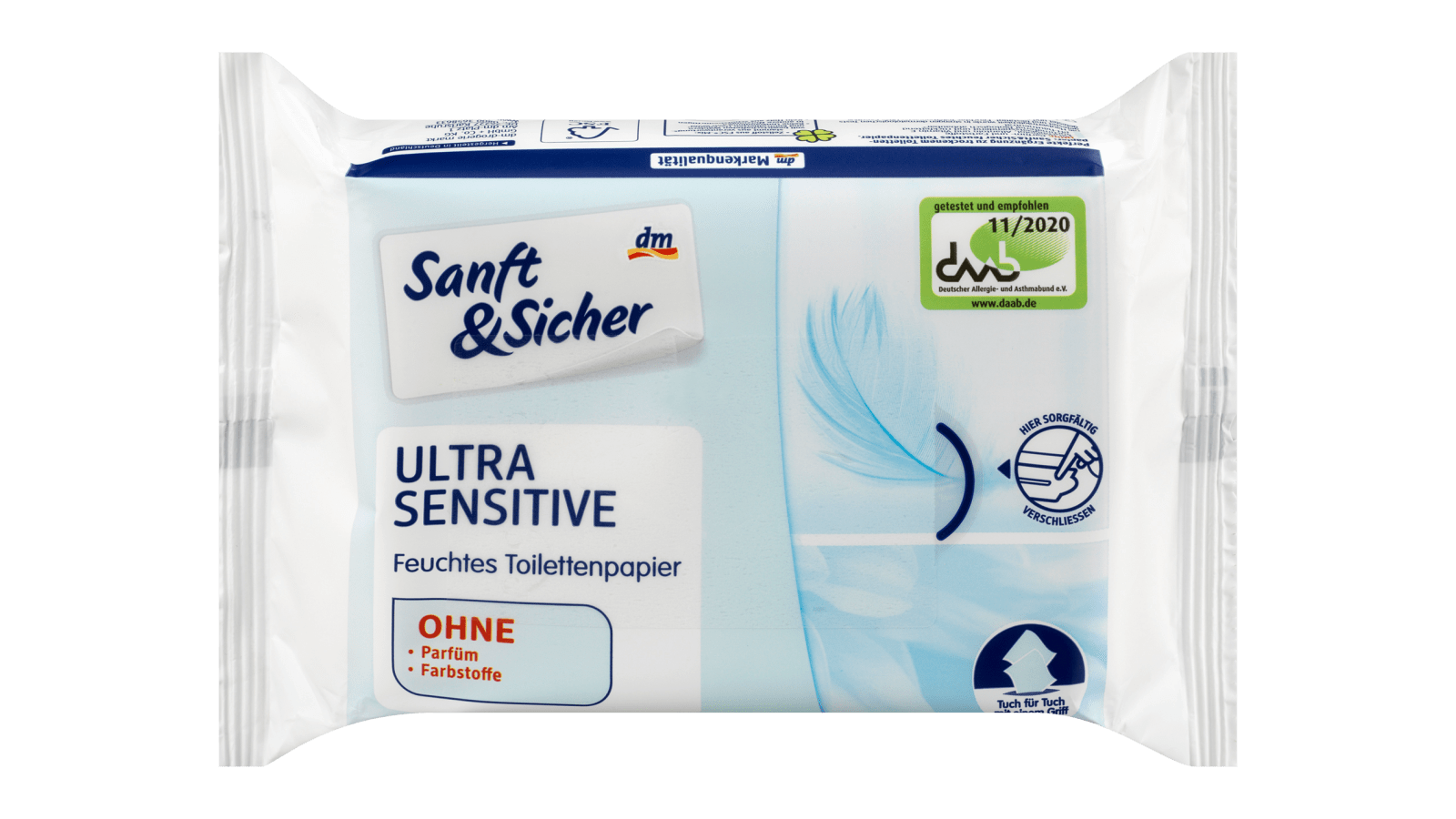 Vlažni toalet papir SANFT&SICHER ultra sensitive 50kom - Cenoteka