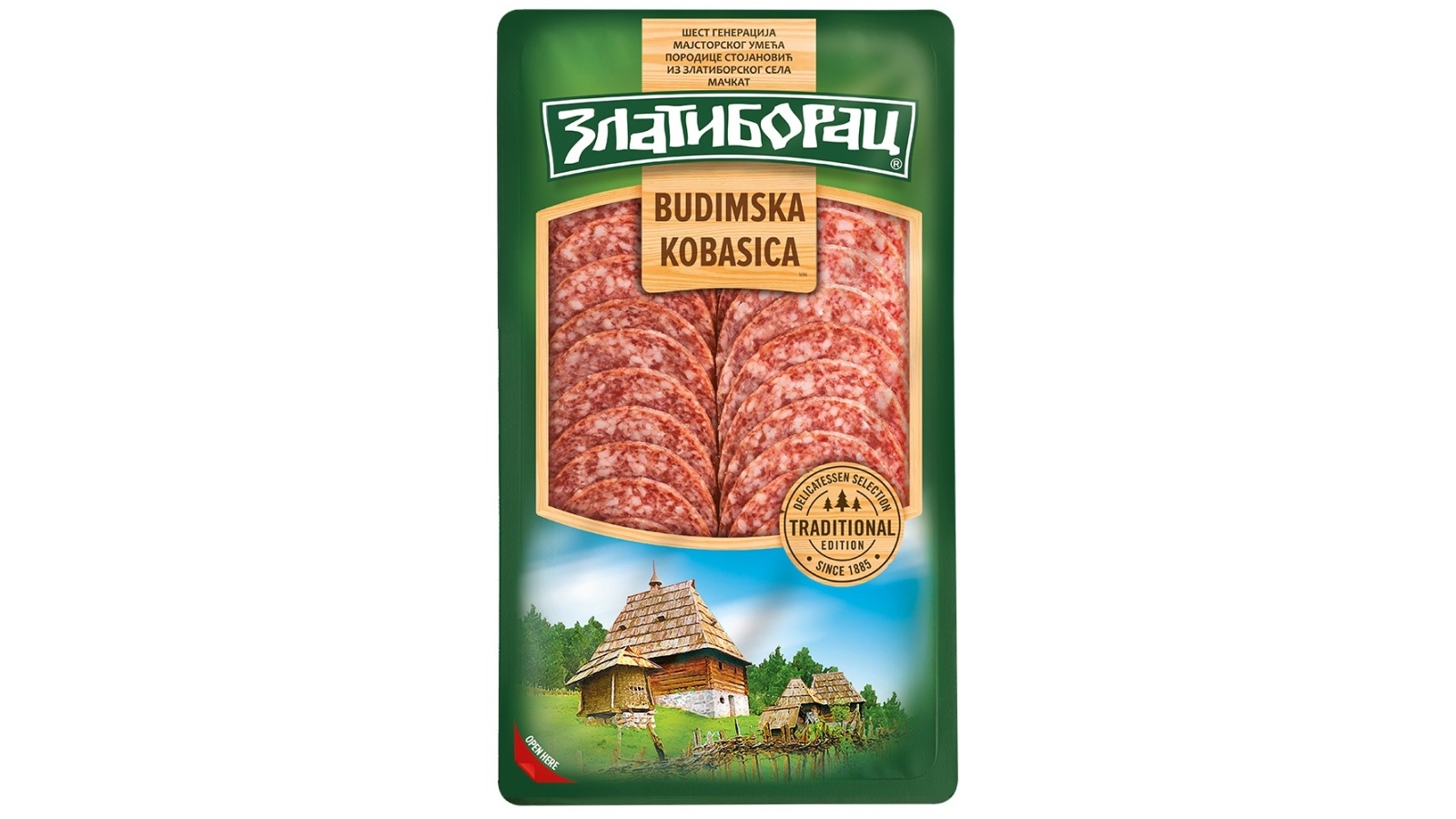 ZLATIBORAC budimska kobasica slajs 100g - Cenoteka