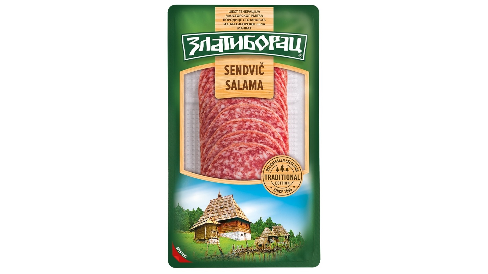 ZLATIBORAC sendvič salama slajs 100g - Cenoteka