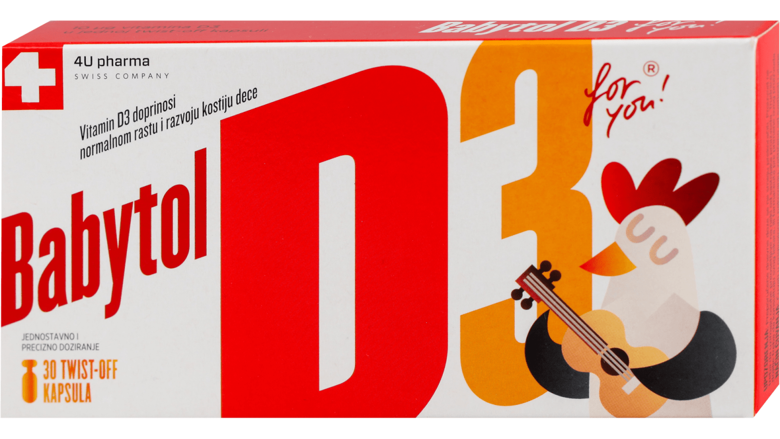 4U PHARMA Babytol D3 twist off kapsule 30kom - Cenoteka