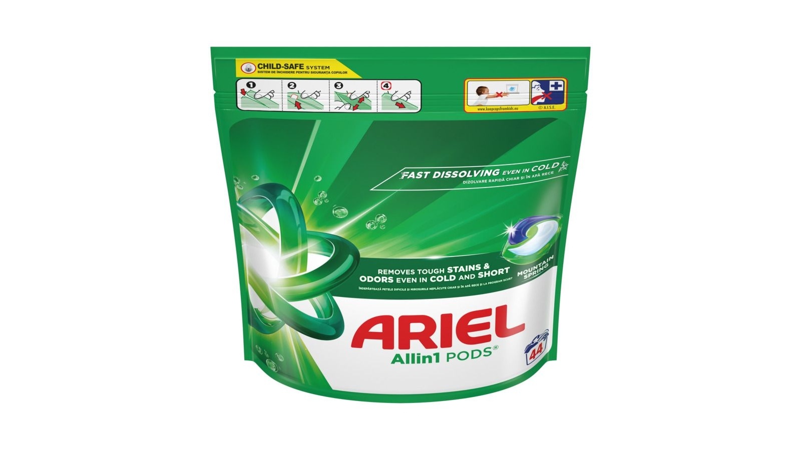 ARIEL PODS Mountain spring kapsule za veš 44kom - Cenoteka