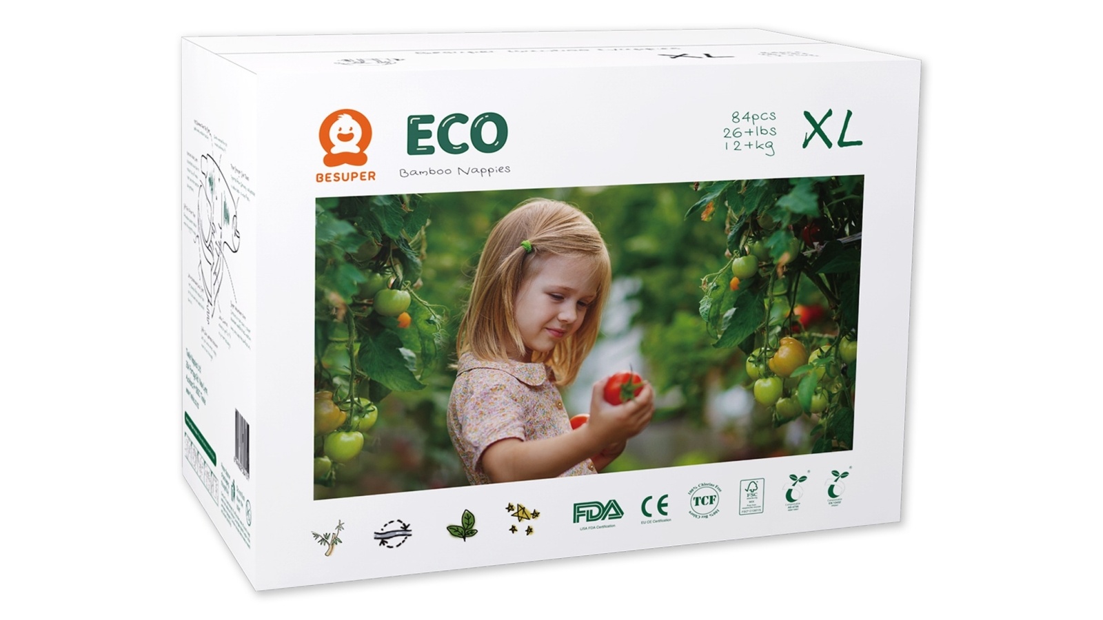 BESUPER pelene eco bamboo XL 84kom - Cenoteka