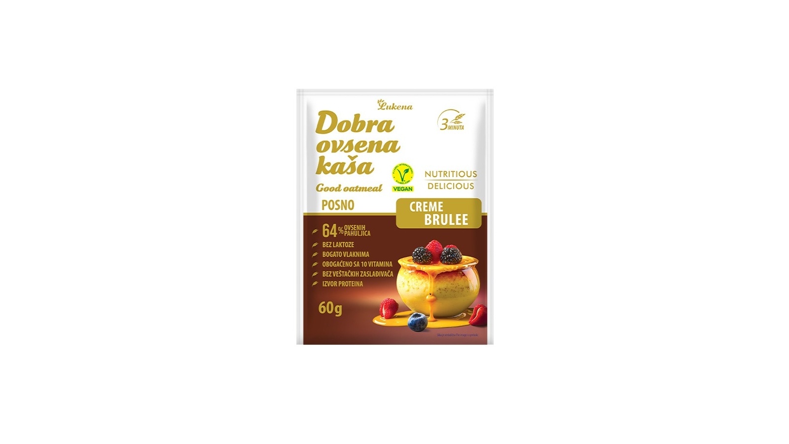 DOBRA ovsena kaša creme brule 60g - Cenoteka